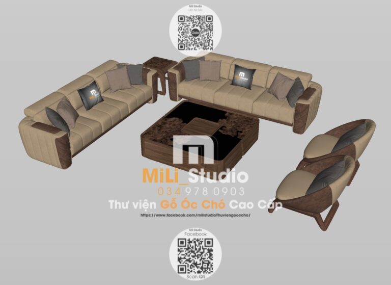 SET SOFA DG ST002 SKP – Thư Viện Gỗ Óc Chó